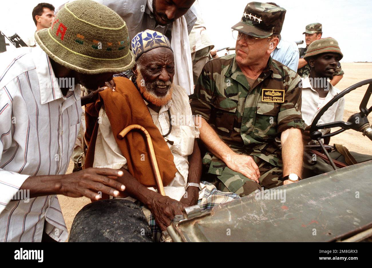 Vice Chairman Joint Chiefs of STAFF ADM David Jeremiah talks with local ...