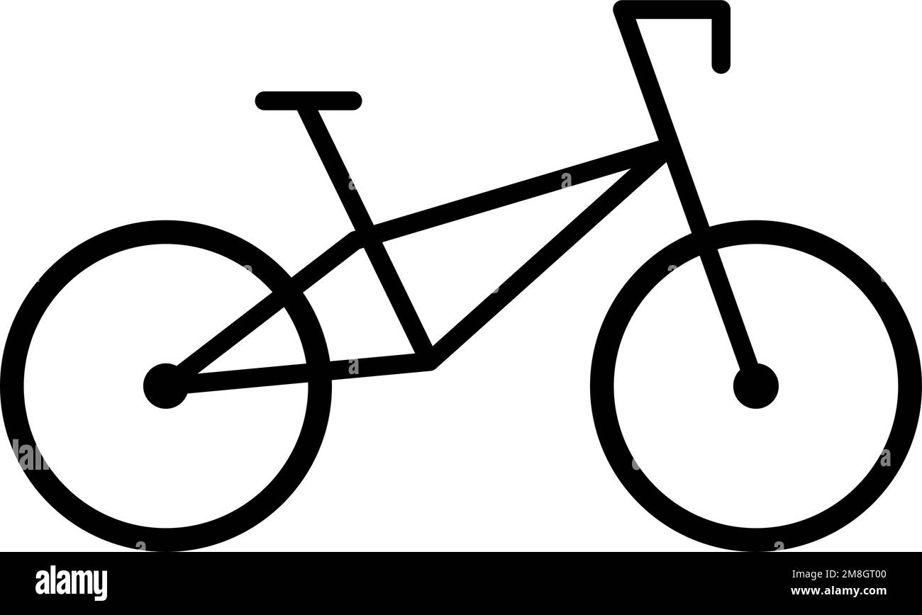 Bicycle and road bike icon. Editable vector Stock Vector Image & Art ...