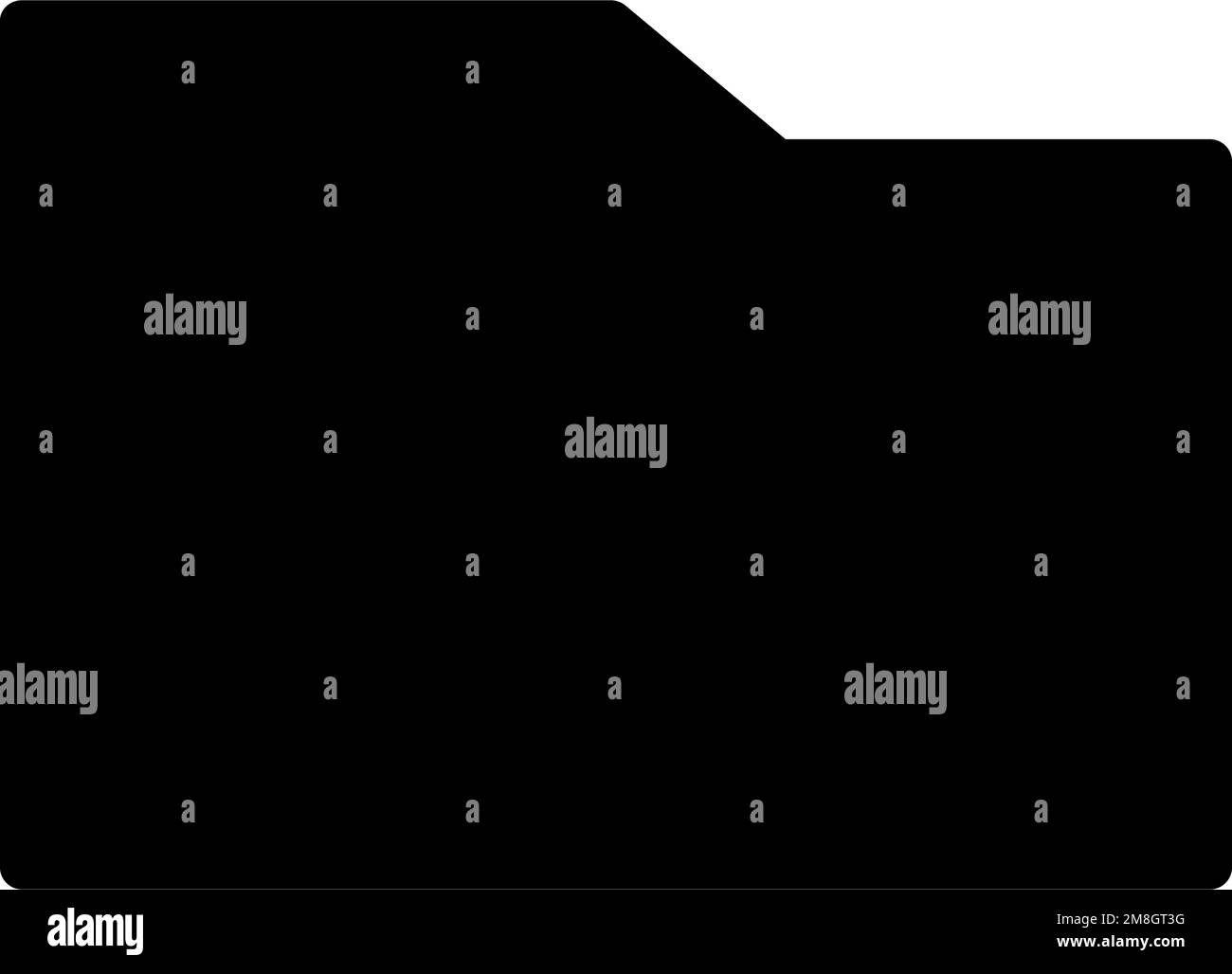 Folder silhouette icon. Saving documents. Editable vector Stock Vector ...