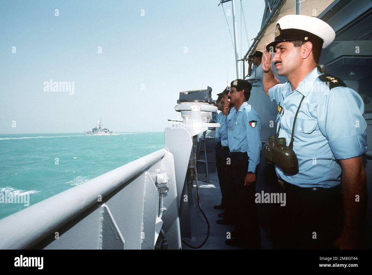 CAPT. Abdullah Al-Dashti, commanding officer of the Kuwaiti missile ...