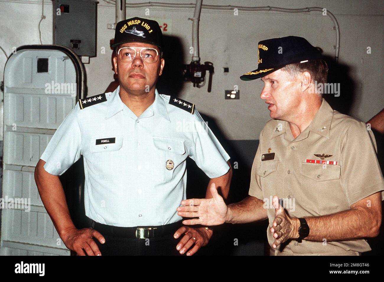 CAPT Chuck Saffell, commanding officer of the amphibious assault ship ...