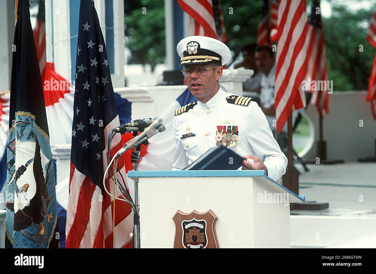 CAPT. David Krieger, commanding officer, Naval Station, Subic Bay ...