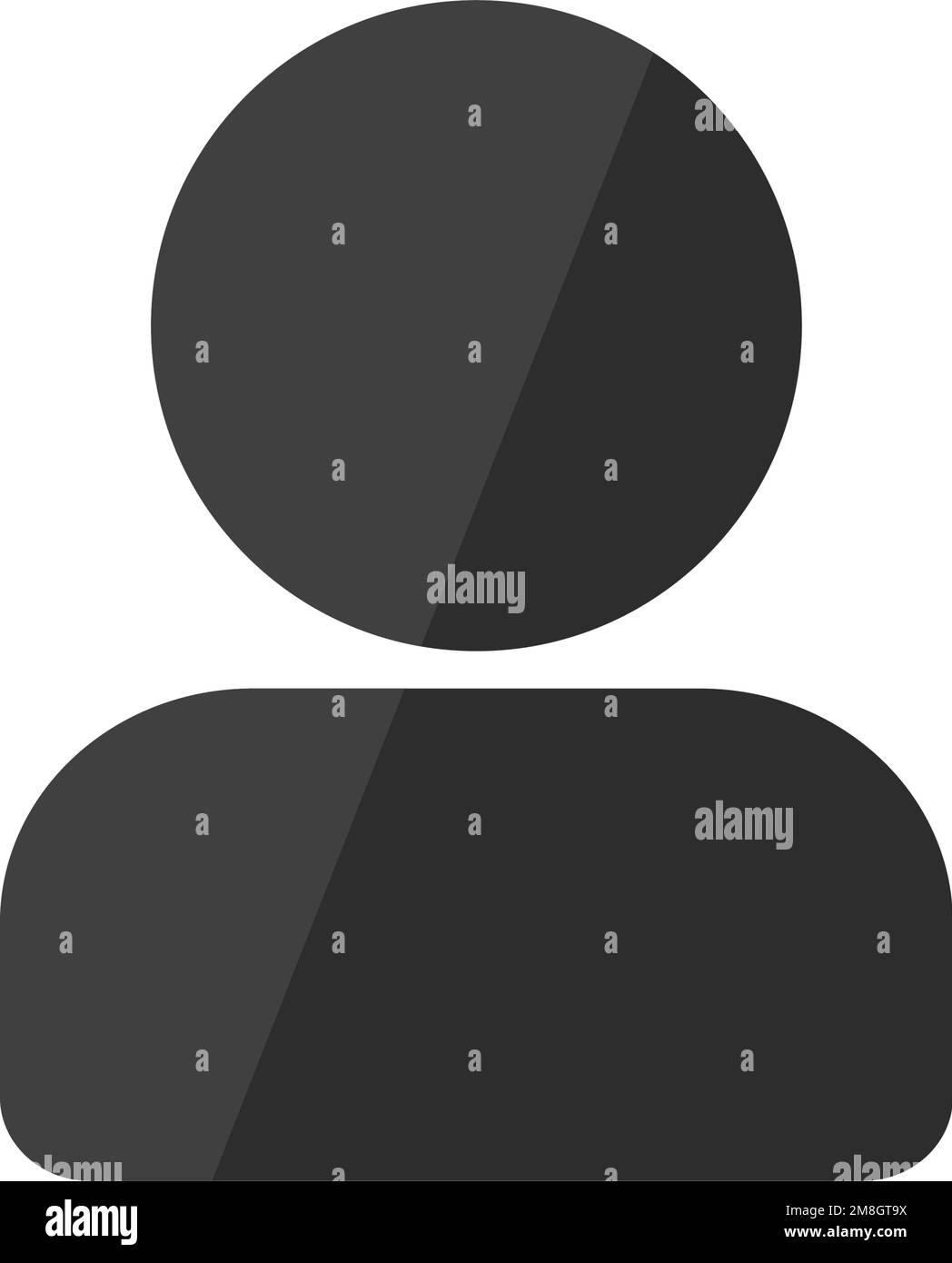 Modern person icon. User and anonymous icon. Editable vector Stock ...