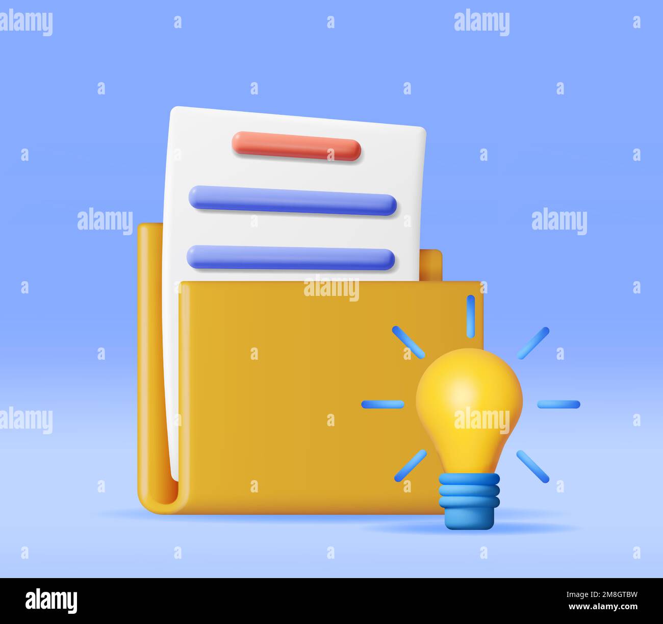 Folder light bulb in hi-res stock photography and images - Alamy