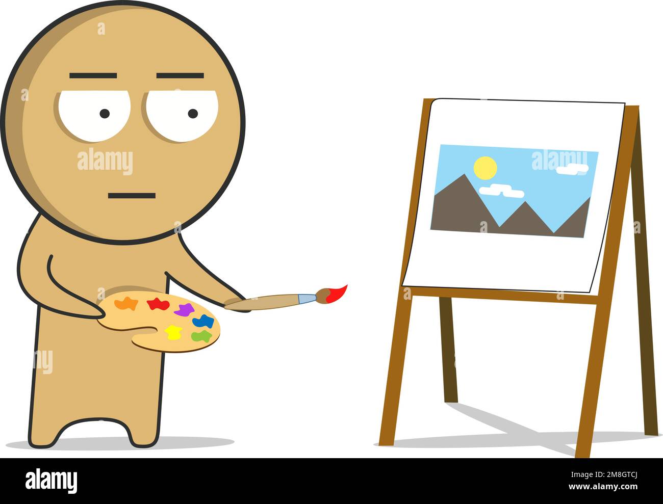 Standing brush Stock Vector Images - Alamy