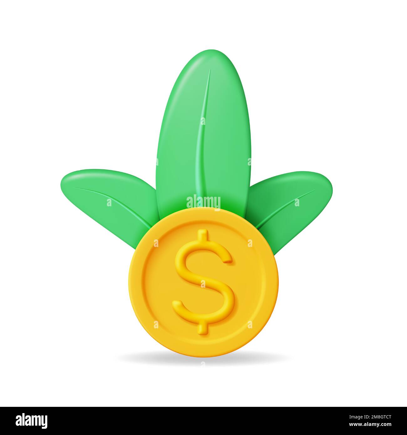 3D Money Coin Tree Isolated Stock Vector Image & Art - Alamy