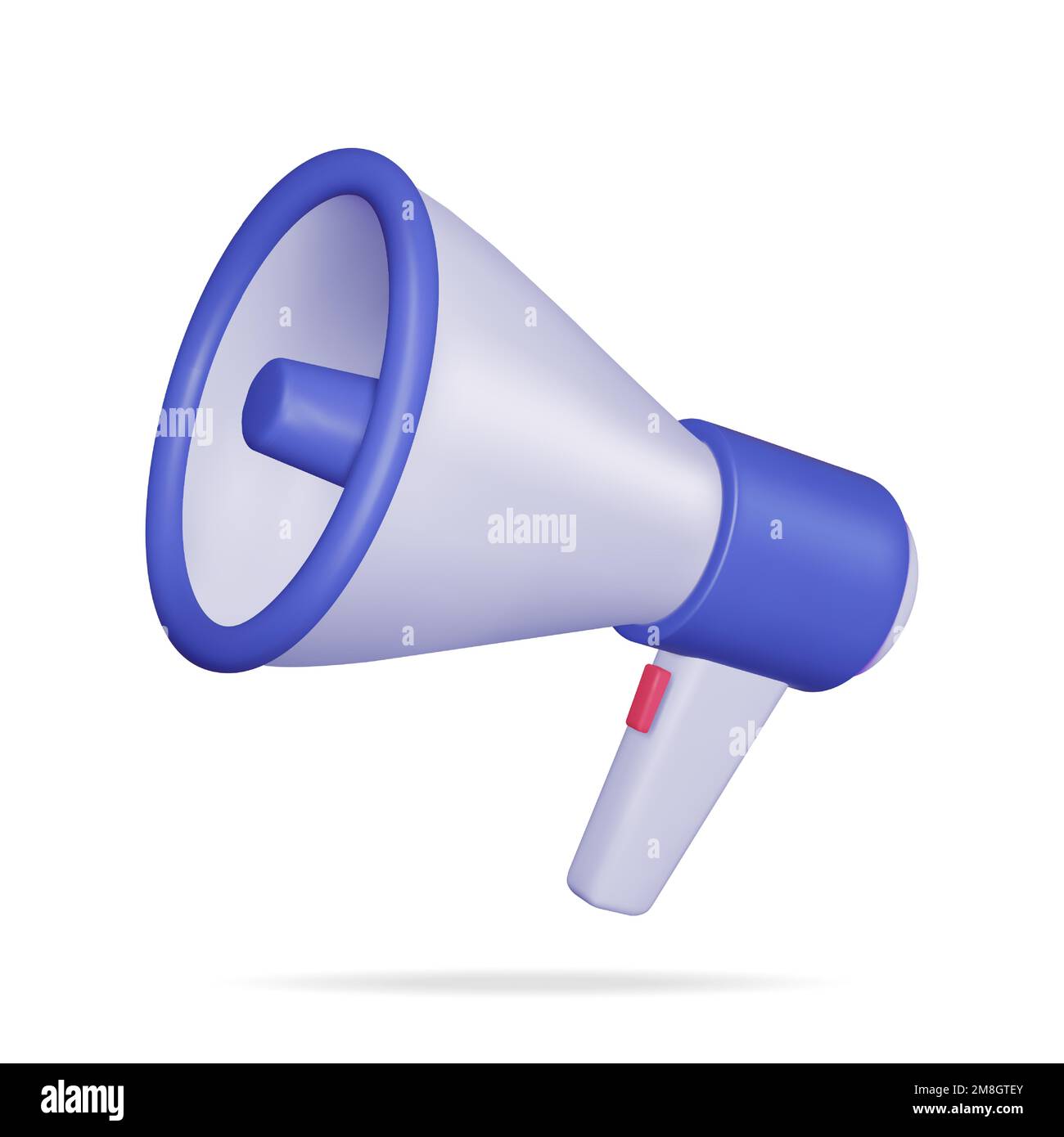3d realistic style megaphone icon Cut Out Stock Images & Pictures - Alamy