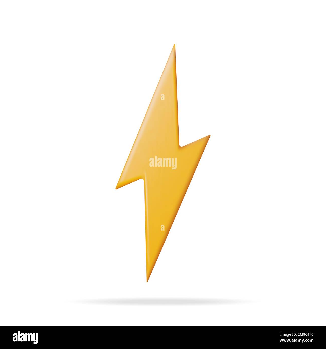 3D Lightning Sign Isolated Stock Vector Image & Art - Alamy