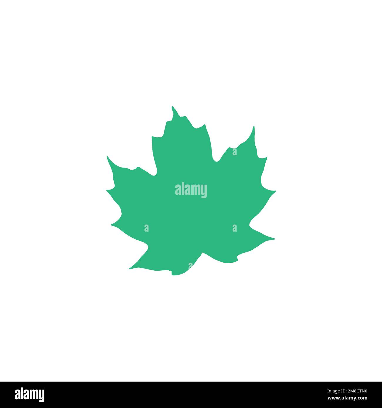 Leaf icon. Simple style ecology theme poster background symbol. Leaf ...