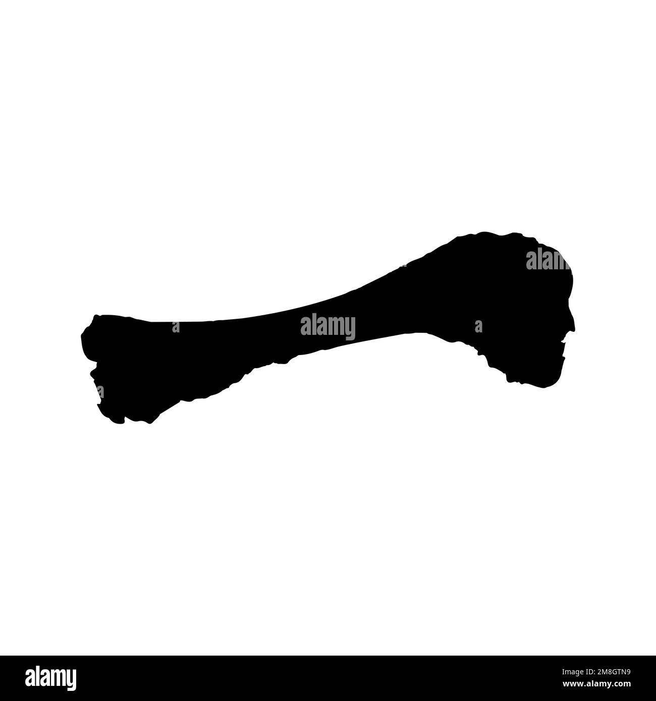 Bone icon. Simple style pet shop big sale poster background symbol. Pet ...