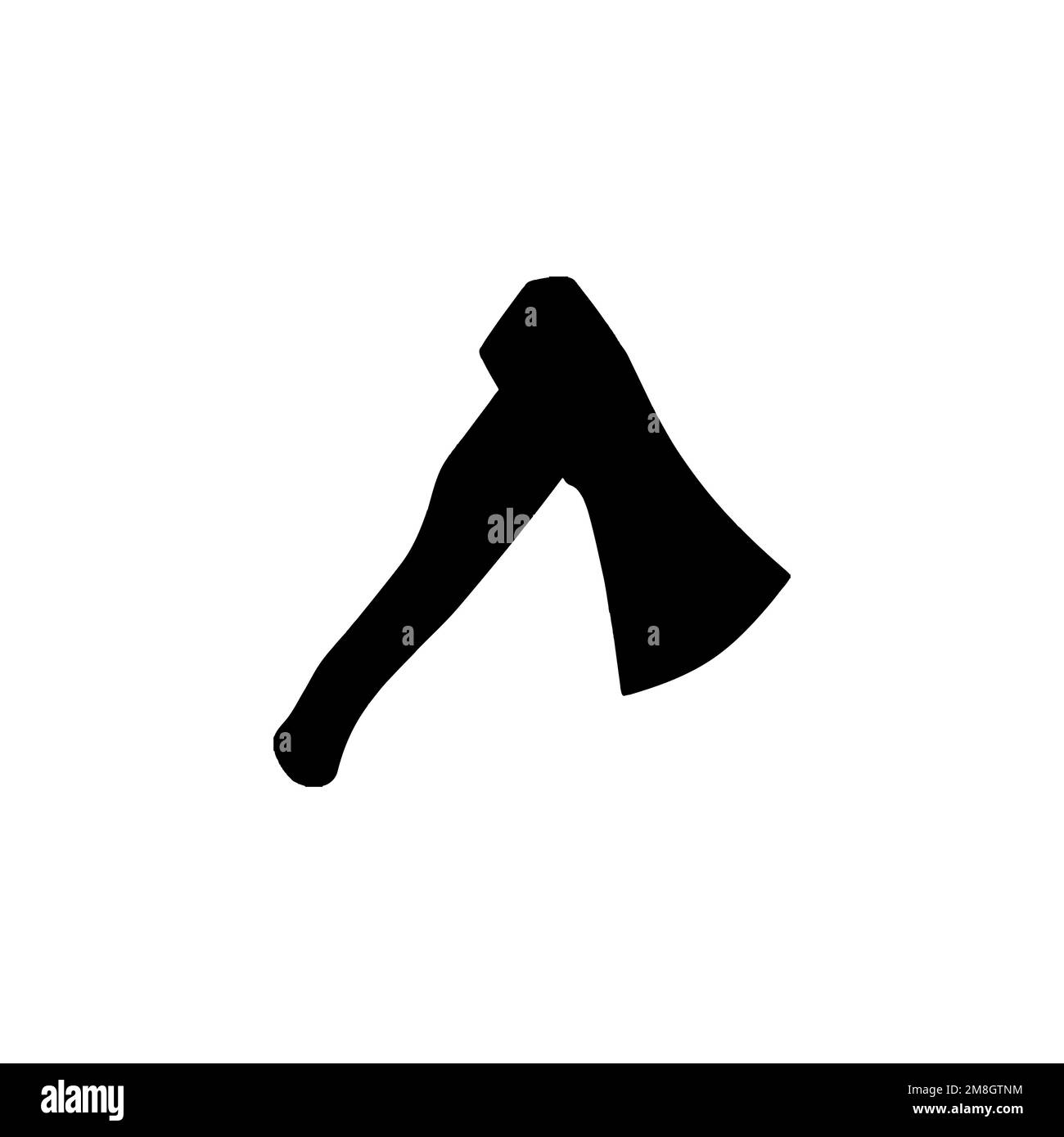 Ax icon. Simple style meat shop big sale poster background symbol. Ax ...