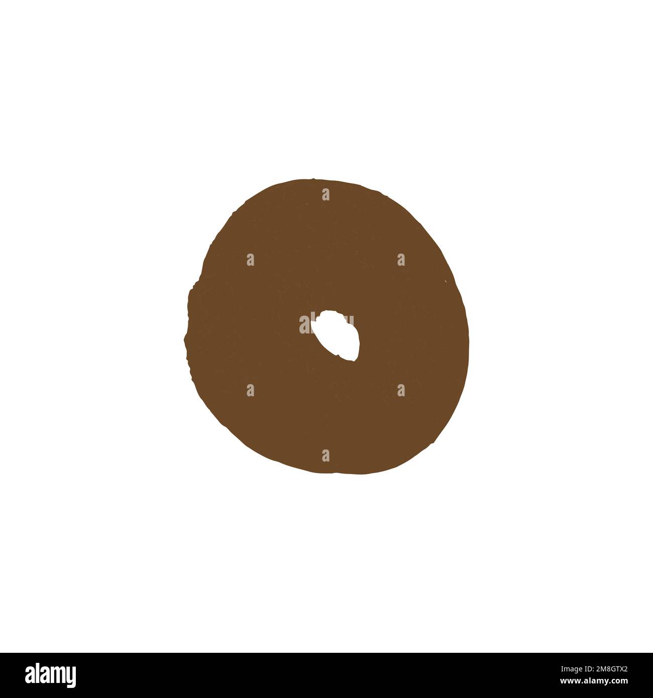 Bagel icon. Simple style sweet shop big sale poster background symbol. Bagel brand logo design ...