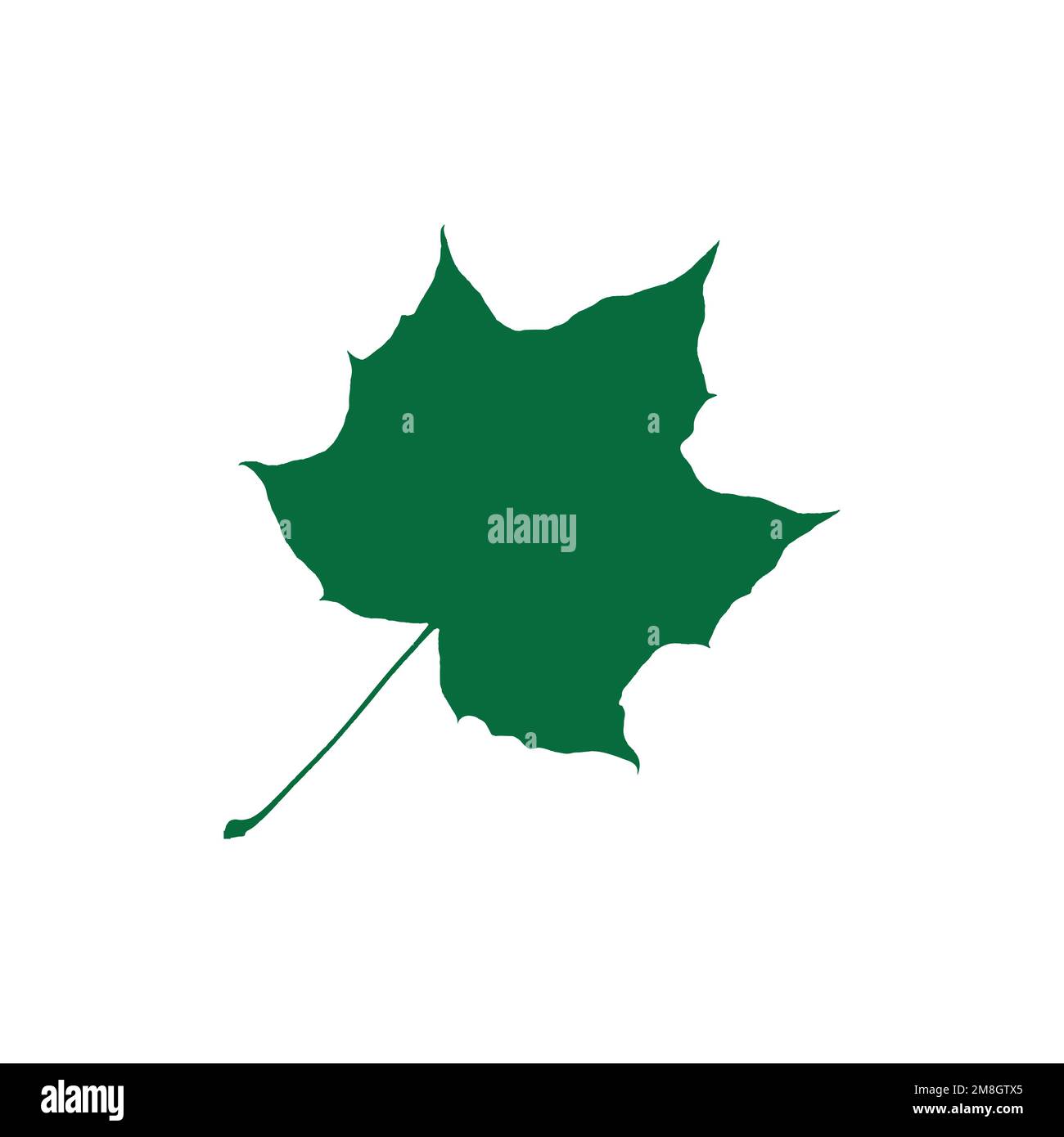 Leaf icon. Simple style ecology theme poster background symbol. Leaf ...