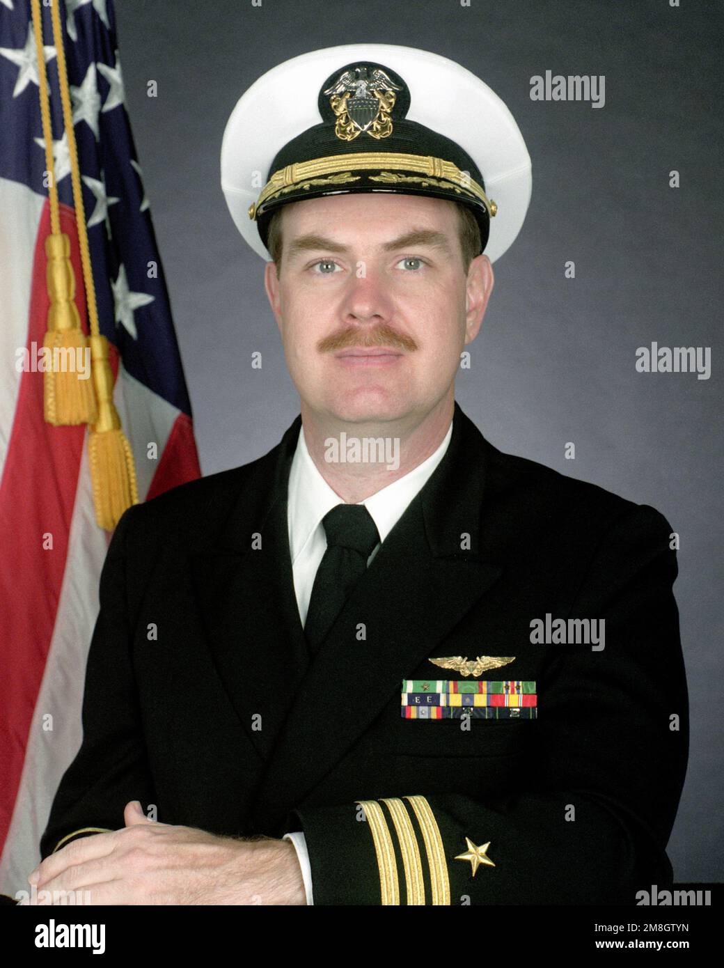 CMDR. Mark W. Hanson, USN (covered). Country: Unknown Stock Photo - Alamy