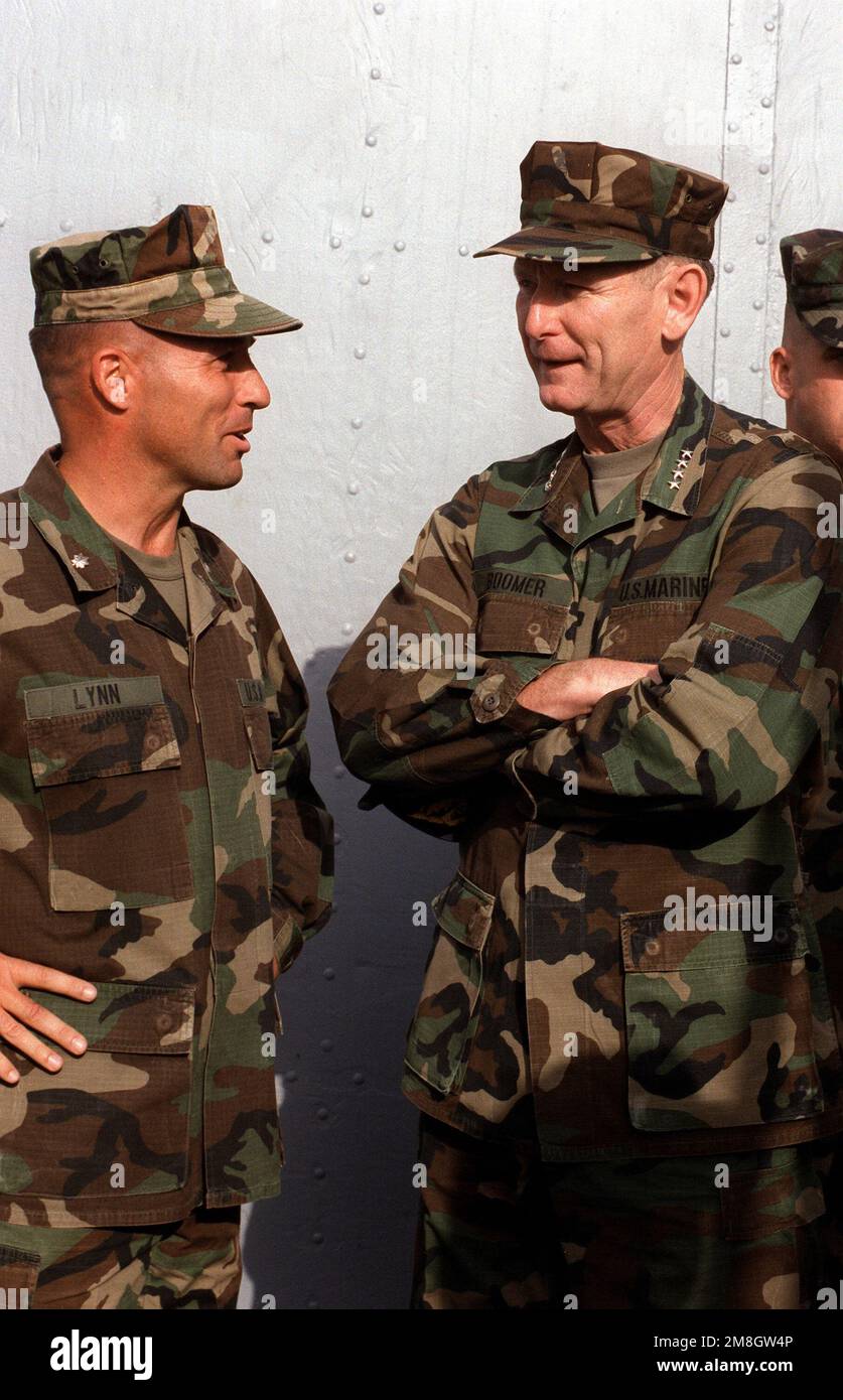 GEN. Walter E. Boomer, assistant commandant of the Marine Corps ...