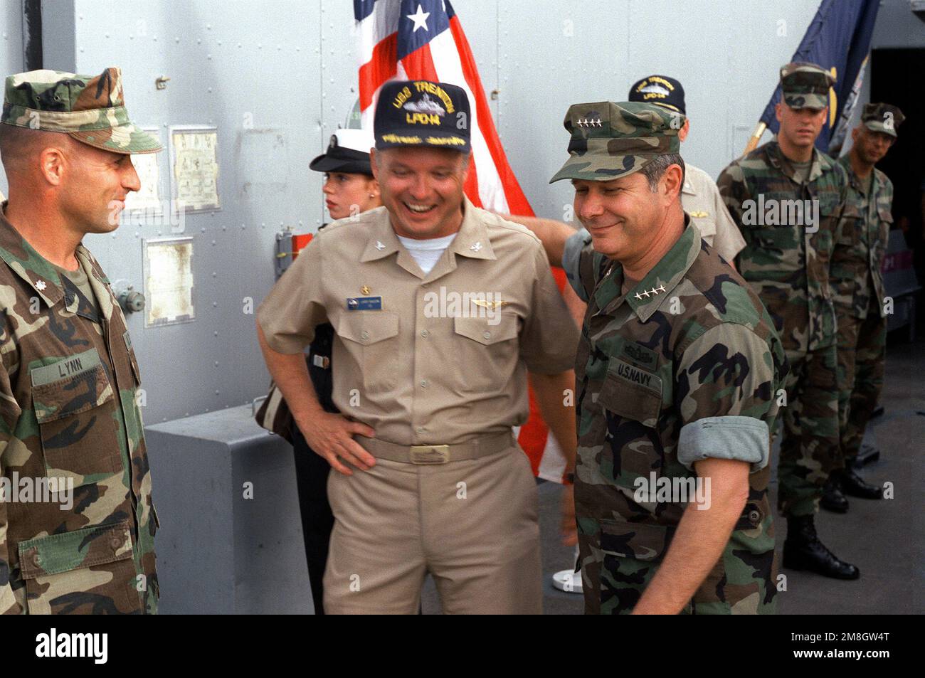 Adm. Jeremy M. Boorda, commander-in-chief, U.S. Naval Forces, Europe ...