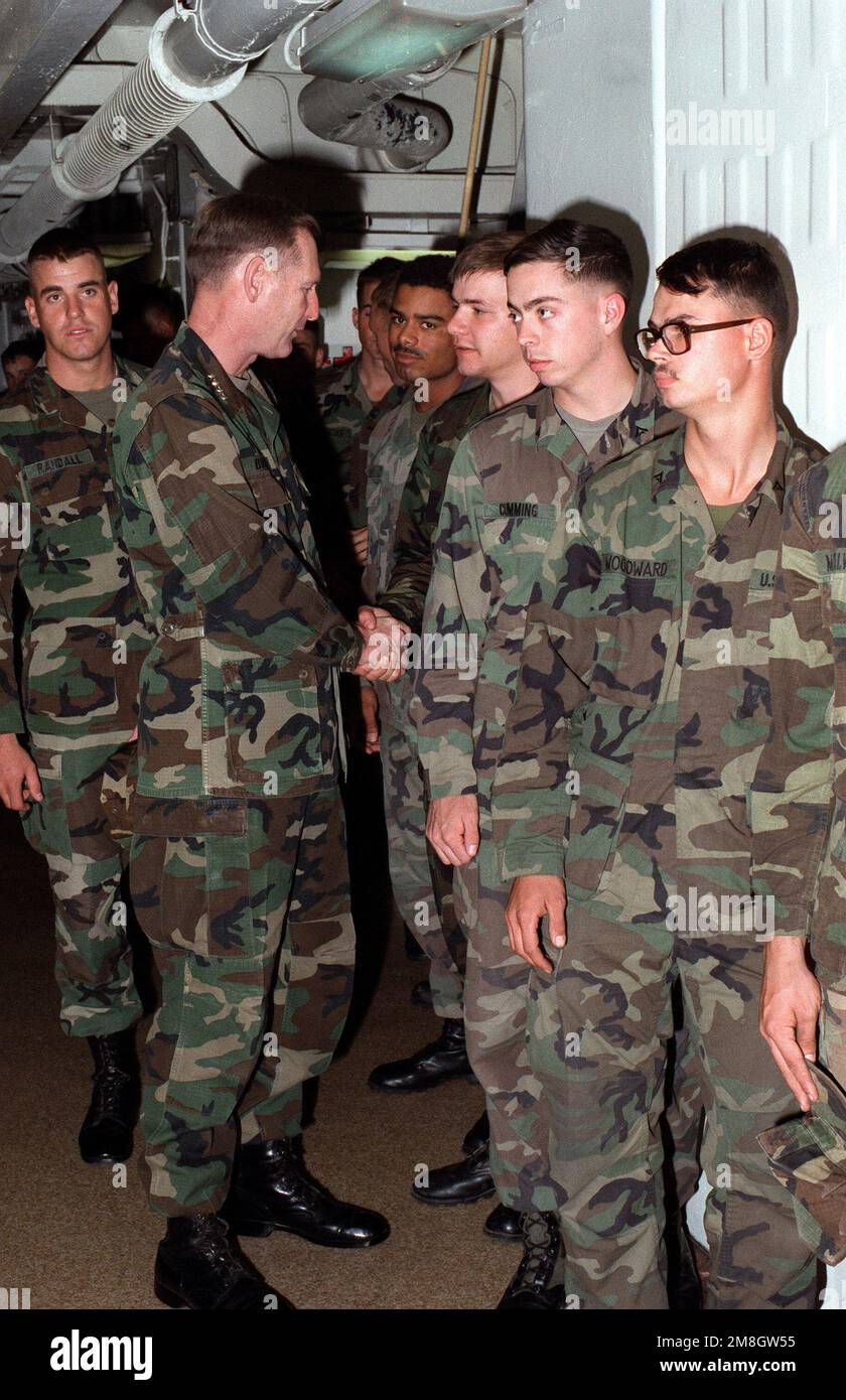 GEN. Walter E. Boomer, assistant commandant of the Marine Corps, visits ...