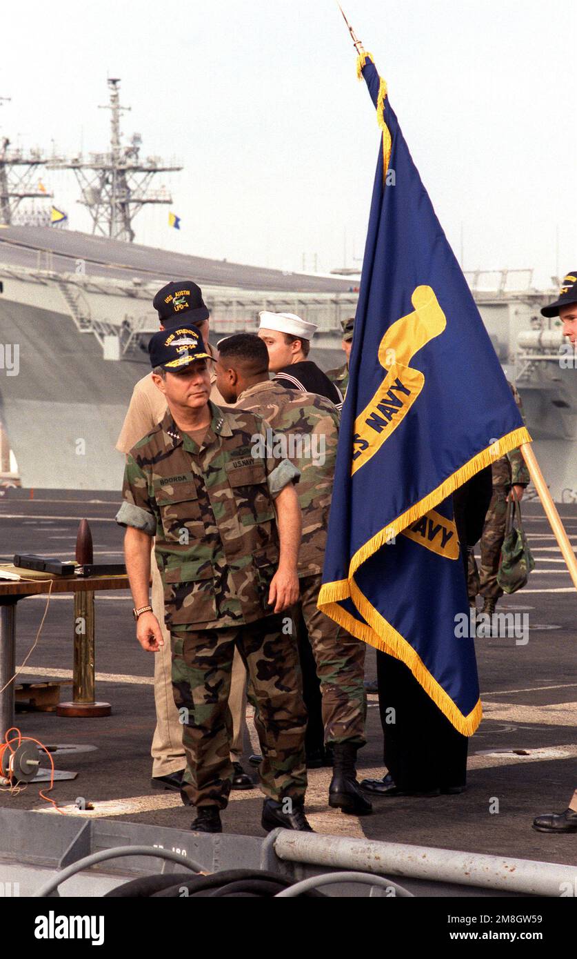 Adm. Jeremy M. Boorda, commander-in-chief, U.S. Naval Forces, Europe ...