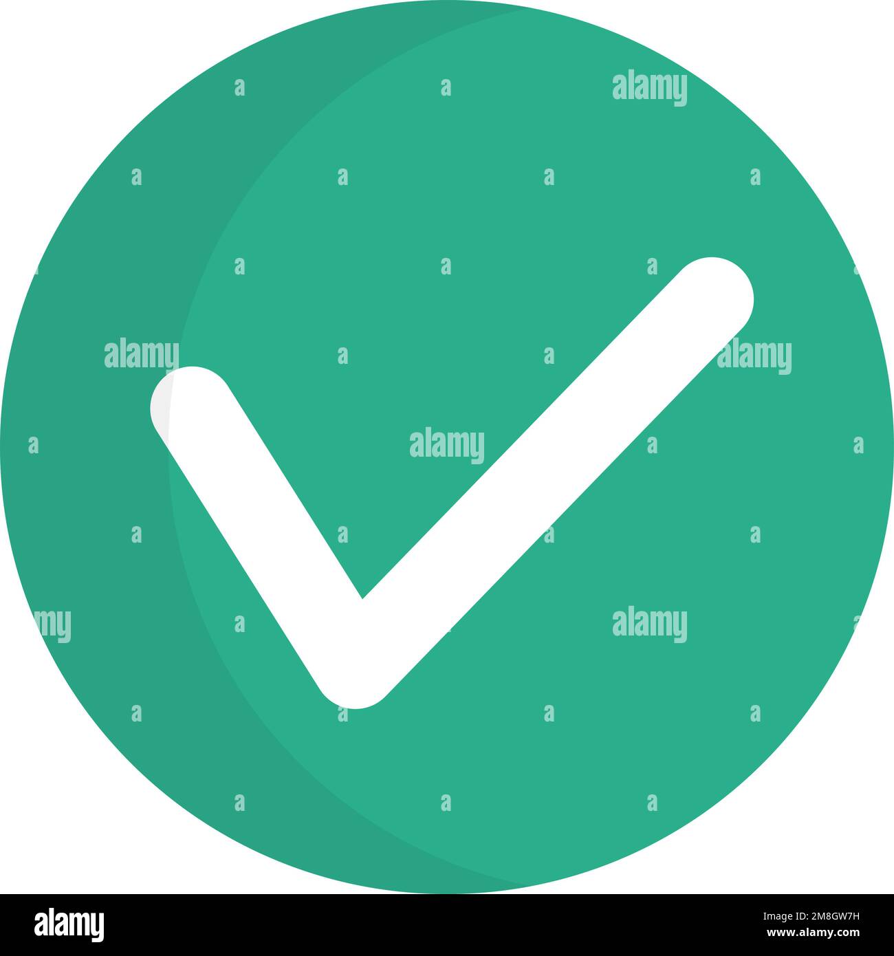Check mark. Done icon. Editable vector Stock Vector Image & Art - Alamy