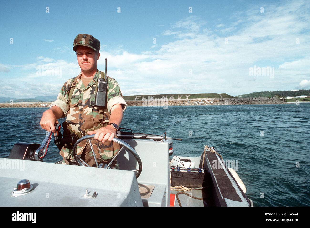 Sonar Technician G (Surface) 2nd Class Timothy McBride operates a ...