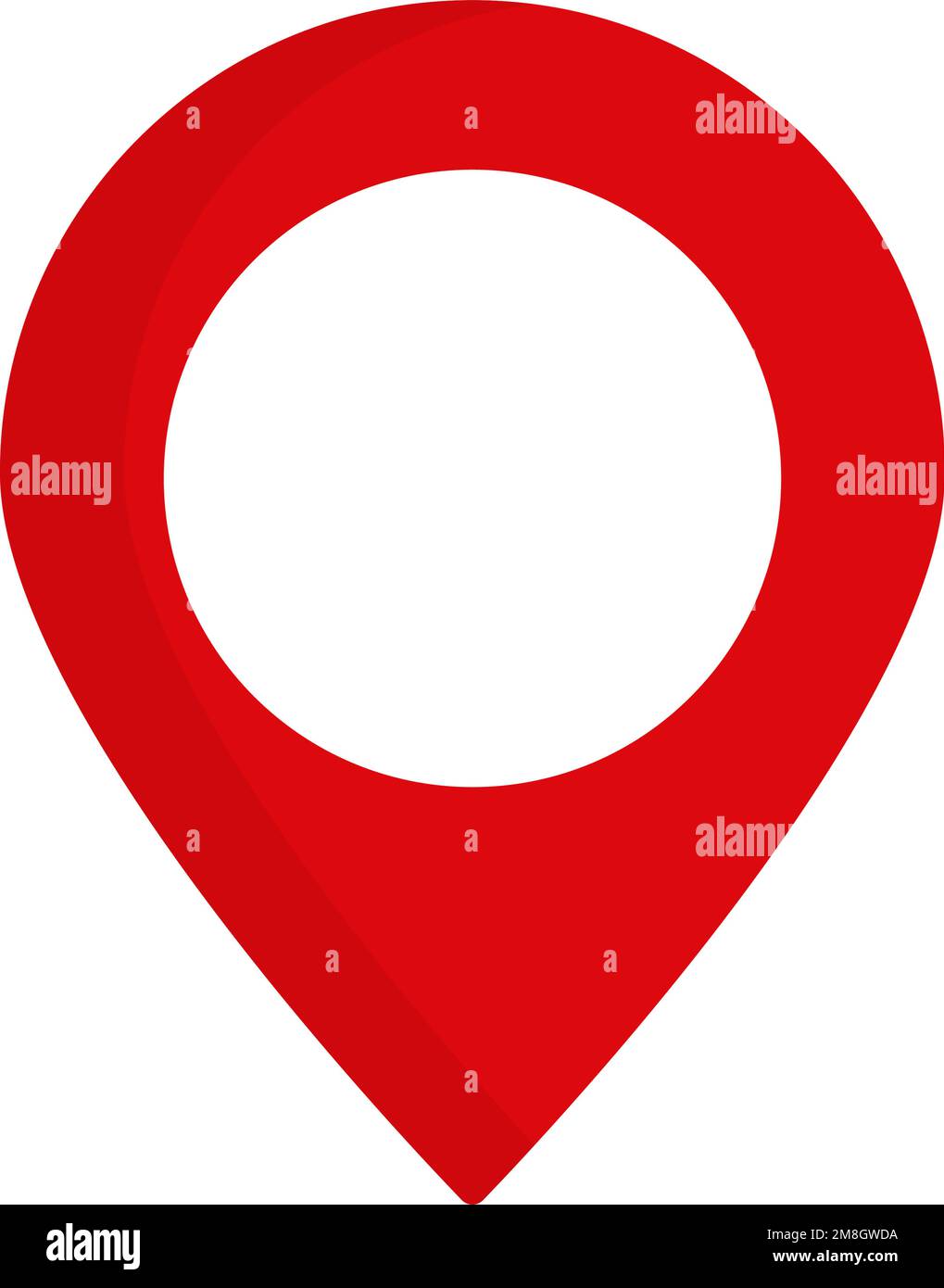 Red map pin. Destination or point. Editable vector Stock Vector Image ...