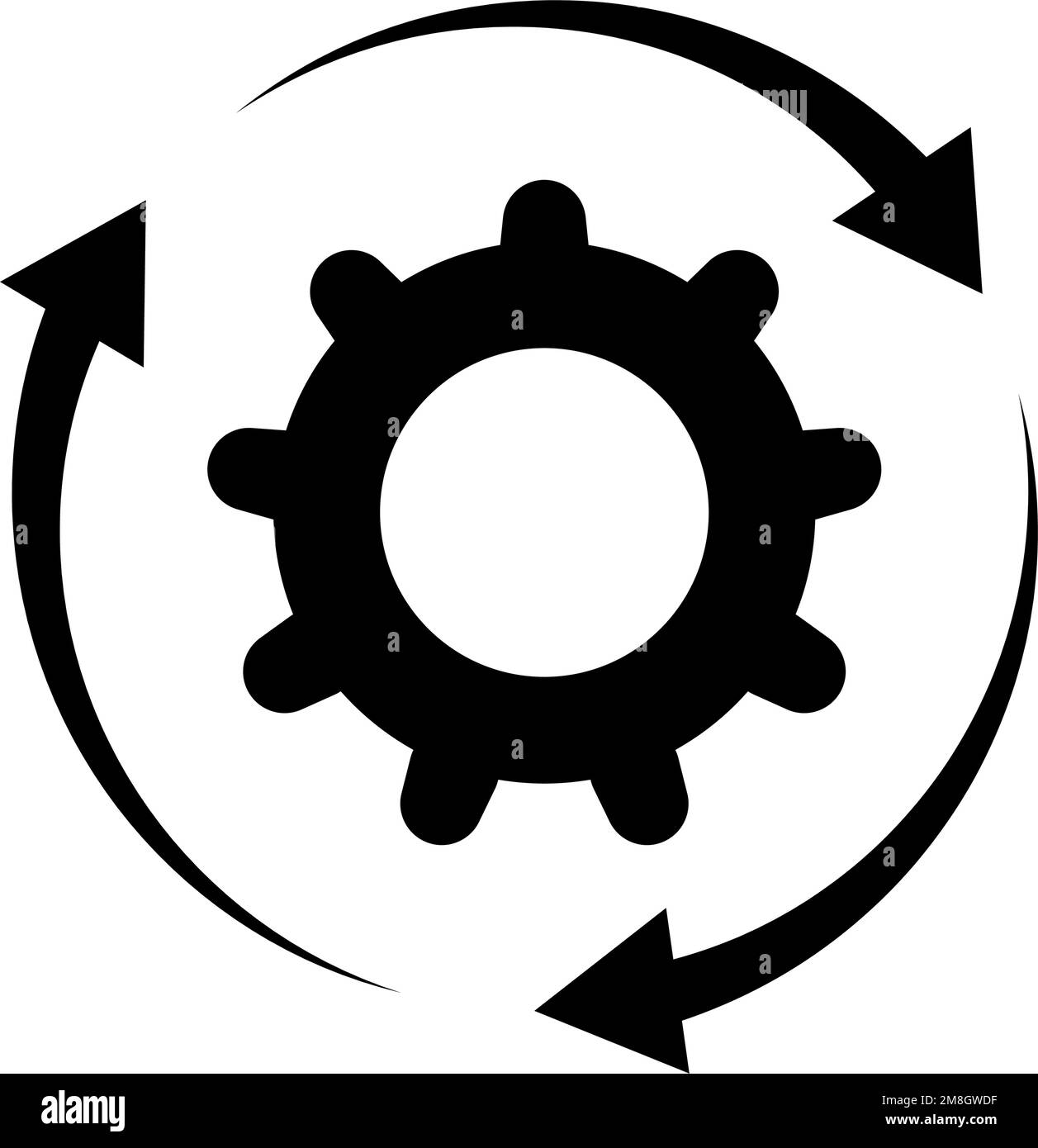 System improvement icon Black and White Stock Photos & Images - Alamy