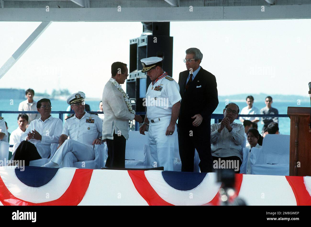 RADM Thomas A. Mercer, commander, Naval Station, Subic Bay/U.S ...