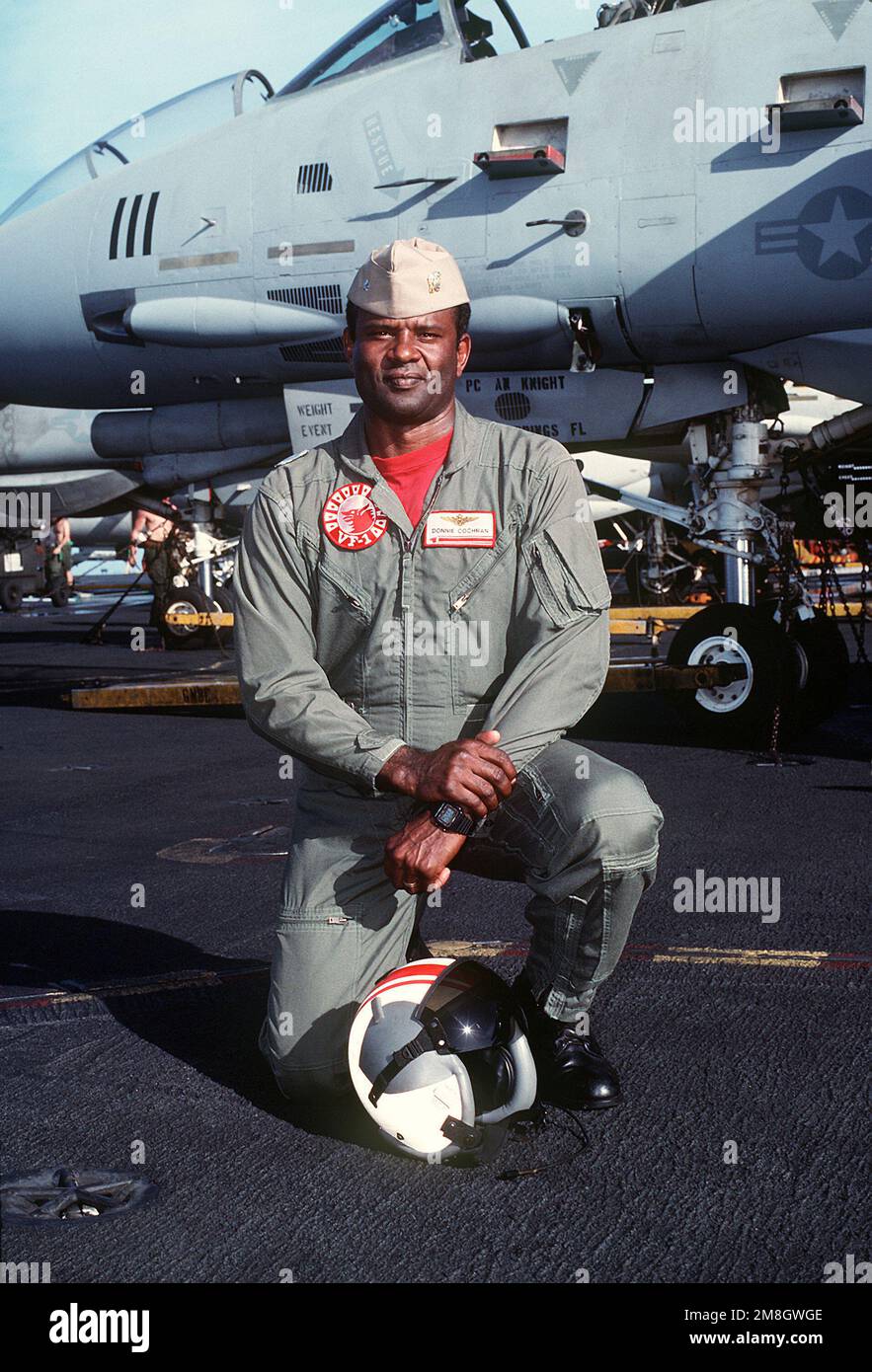 CMDR. Donnie L. Cochran, executive officer of Fighter Squadron 1 (VF-1 ...