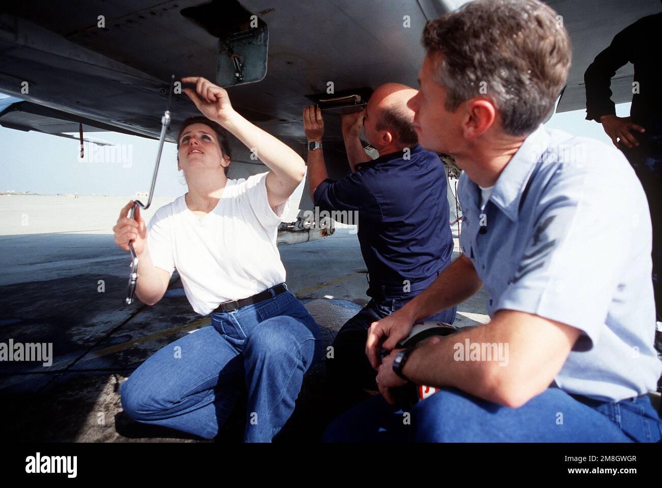 Aviation Machinist's Mate 2nd Class Kimberly Gault, Aviation Machinist's Mate 2nd Class Roy ...