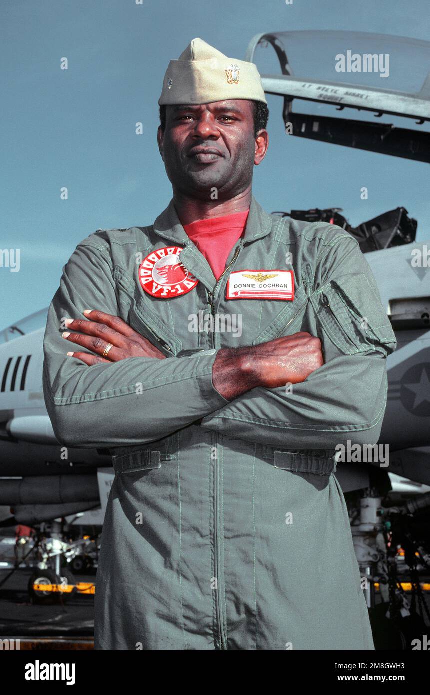 CMDR. Donnie L. Cochran, executive officer of Fighter Squadron 1 (VF-1 ...