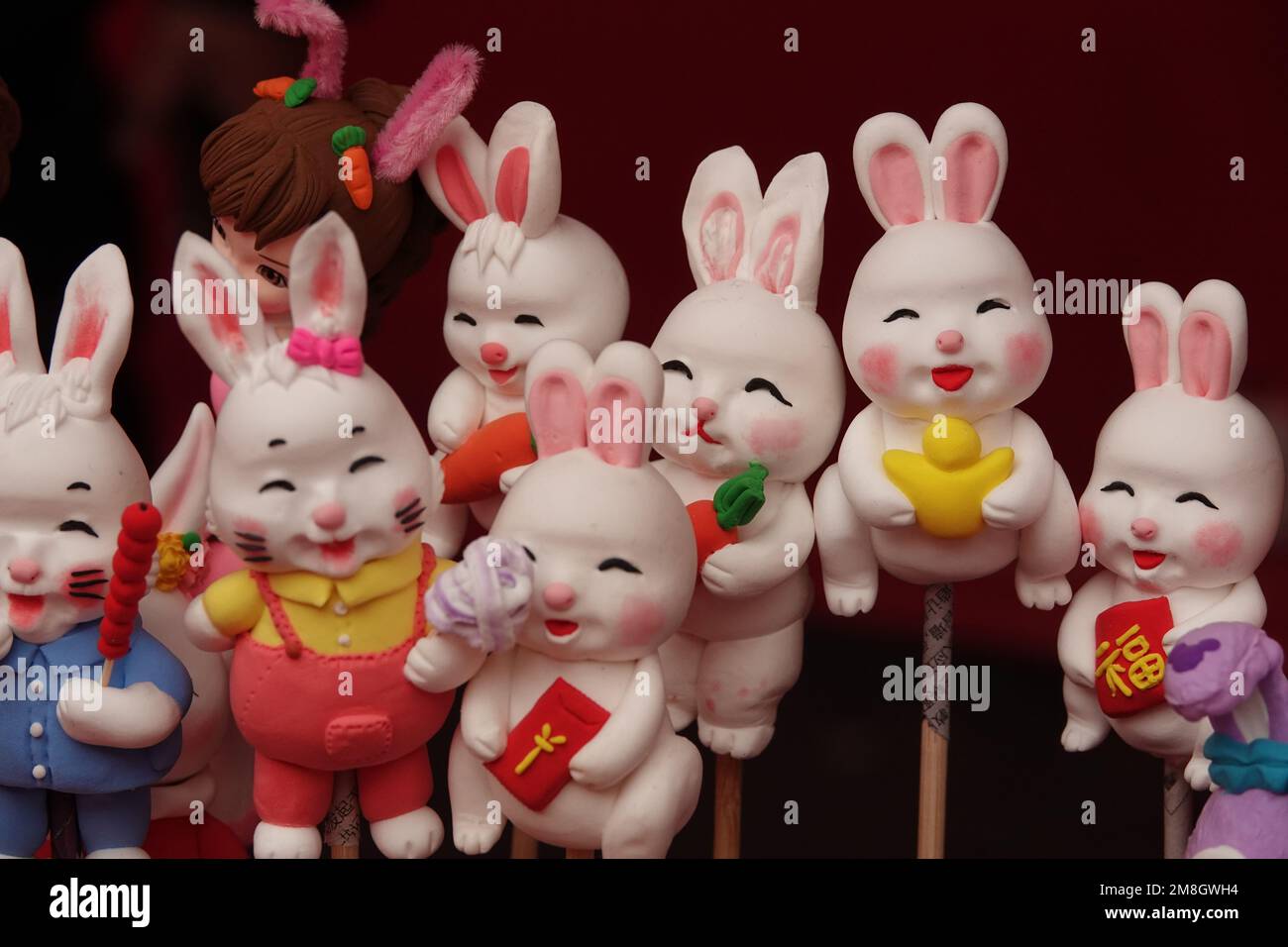 YICHANG, CHINA - JANUARY 14, 2023 - A folk artist makes lunar New Year ...