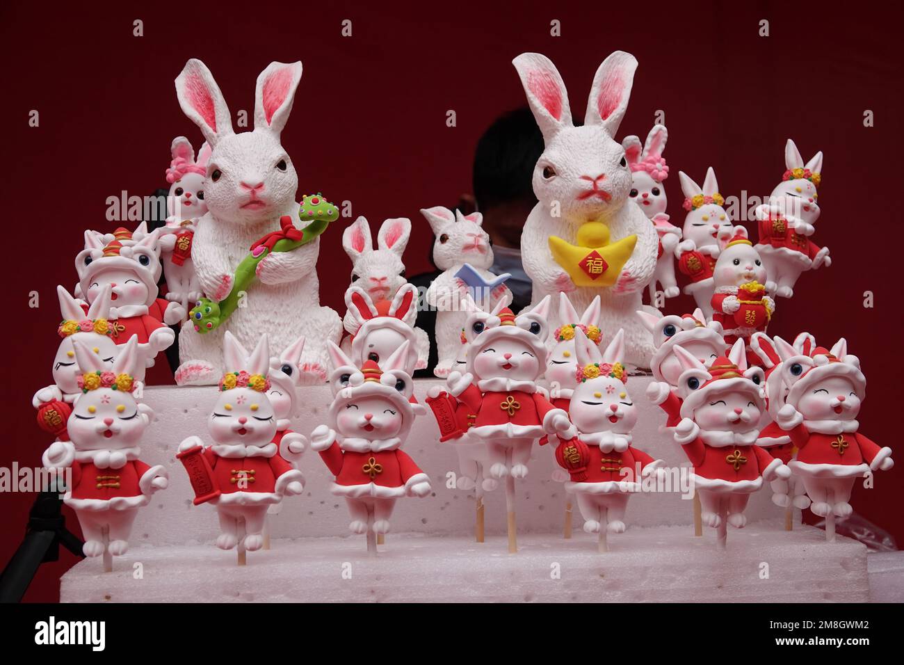 YICHANG, CHINA - JANUARY 14, 2023 - A folk artist makes lunar New Year ...