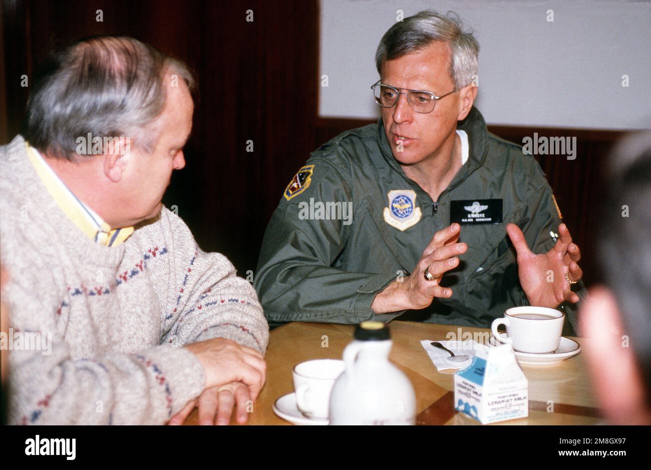 Ambassador Richard Capen, US Ambassador to Spain, is briefed on tanker ...