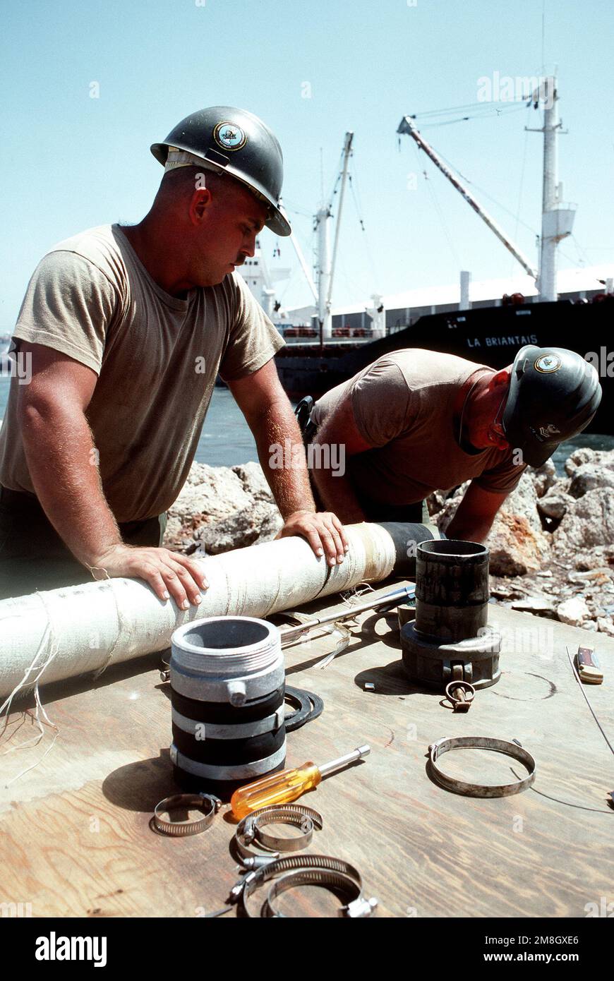Construction Electrician 2nd Class Frank Barden and Utilitiesman 2nd ...