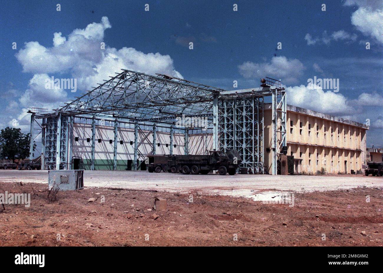 This abandoned hangar on a former Soviet airfield in Beledogle Somalia ...