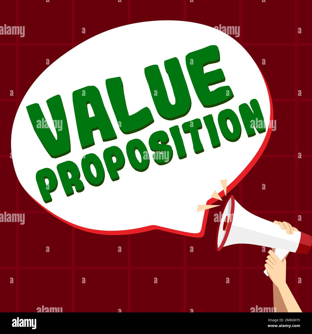 Hand writing sign Value Proposition. Business showcase service make ...