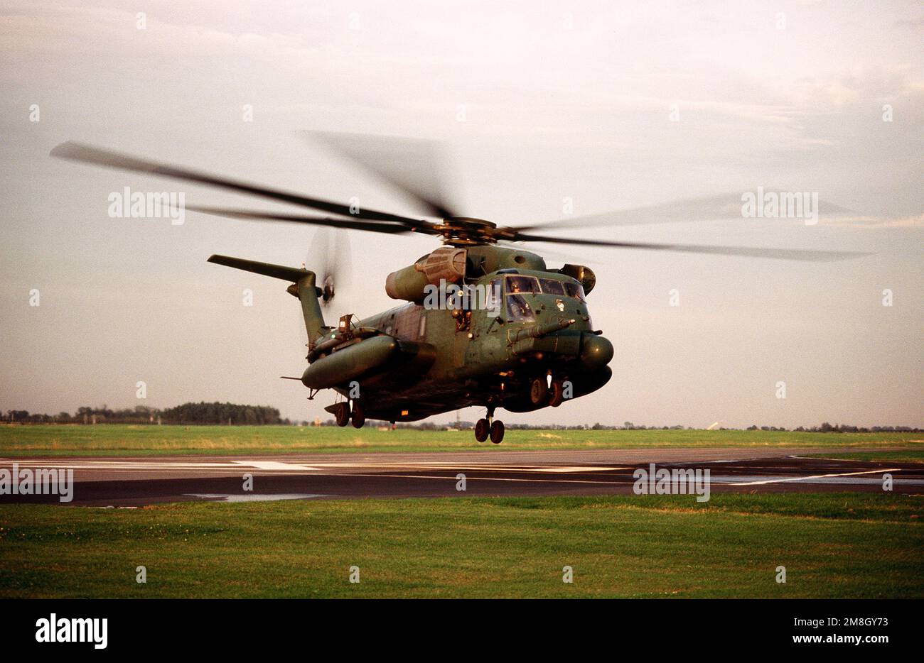 A U.S. Air Force MH-53 departs for a mission. The MH-53's were used to ...