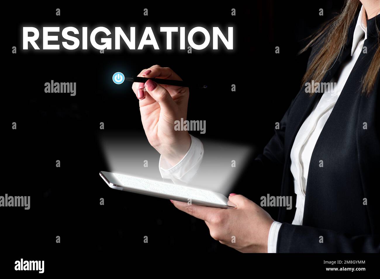 Inspiration showing sign Resignation. Business idea act of giving up ...