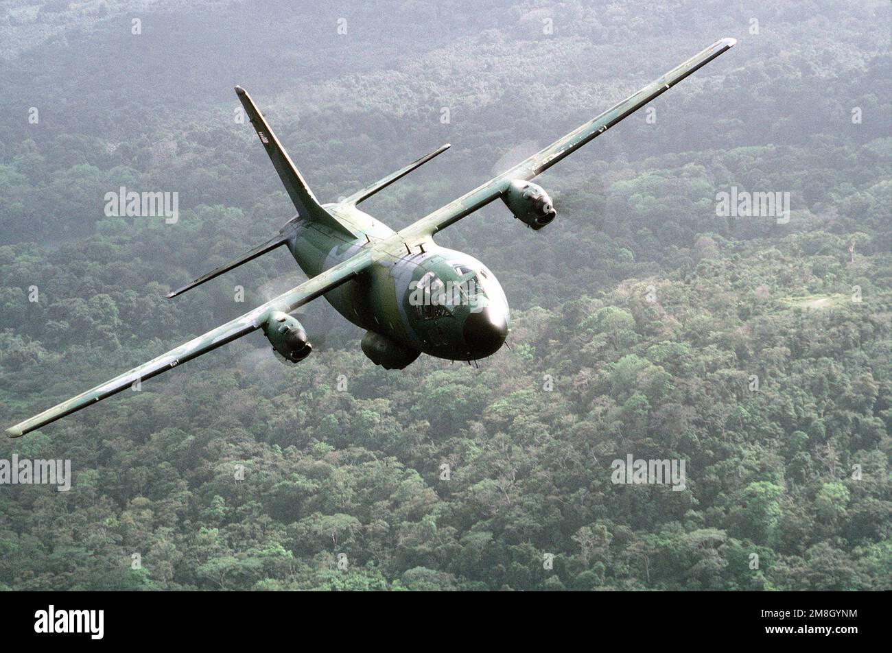 A C-27 Spartan, from the 310th Airlift Squadron, flies over the ...