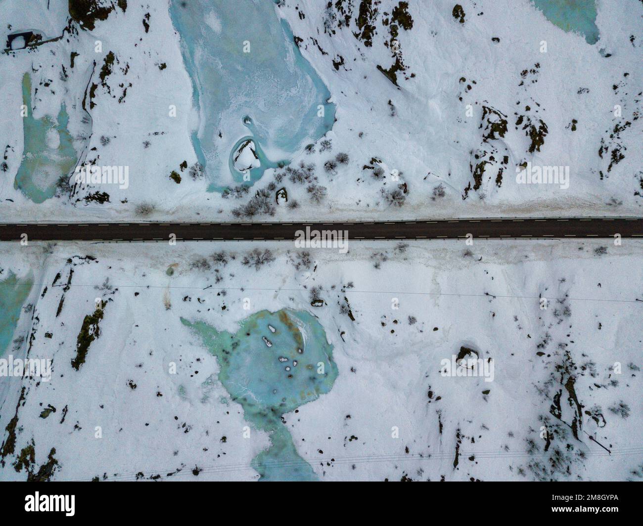 Aerial drone texture idyllic lagoon hi-res stock photography and images ...