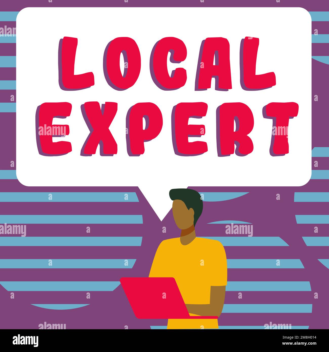 Hand writing sign Local Expert. Internet Concept offers expertise and ...