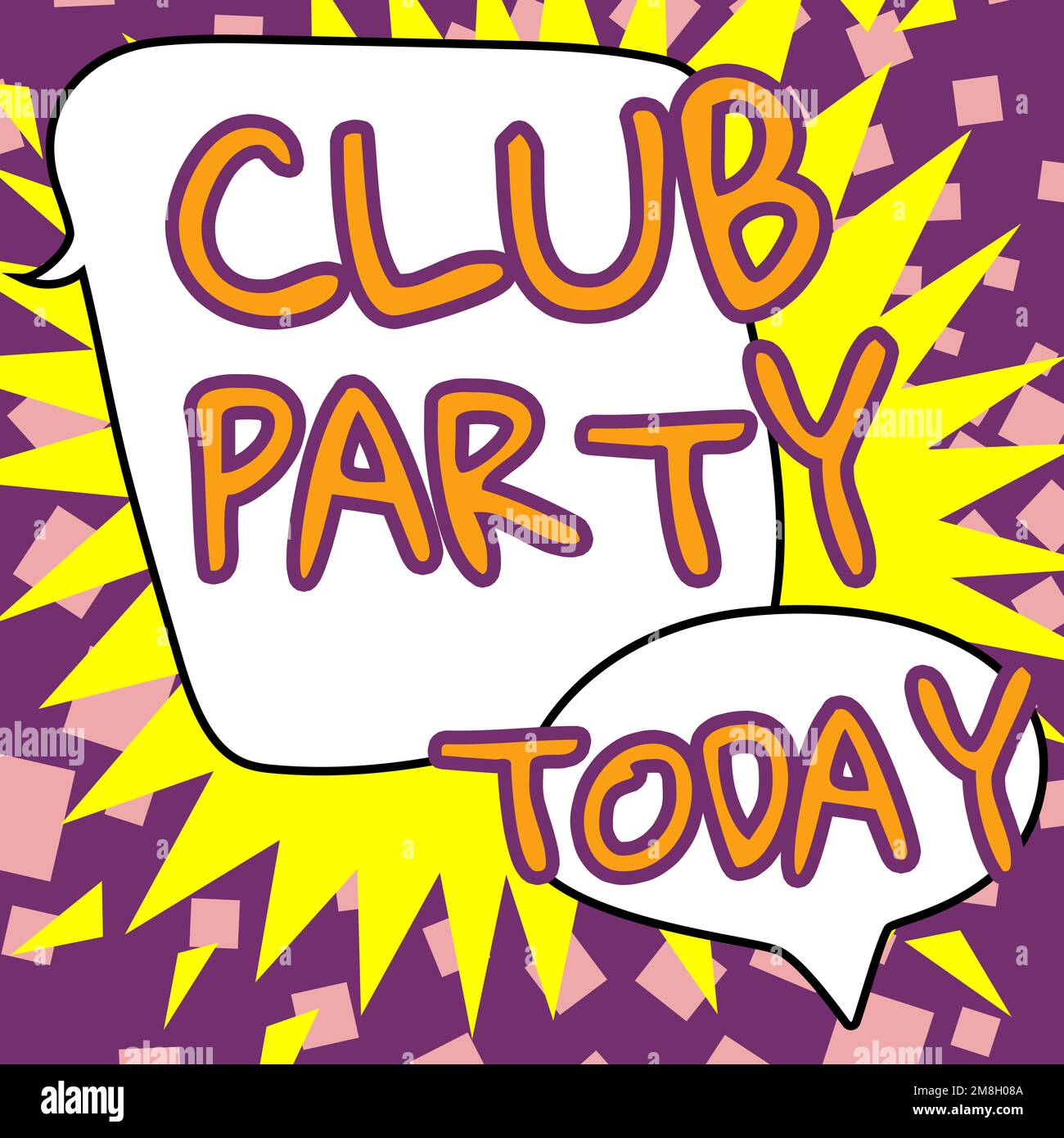 Text caption presenting Club Party. Business concept social gathering ...