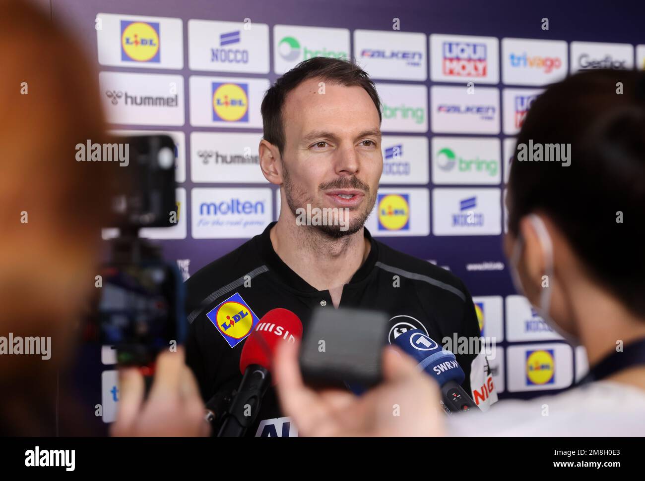 Kattowitz, Poland. 14th Jan, 2023. Handball: World Cup, DHB press ...