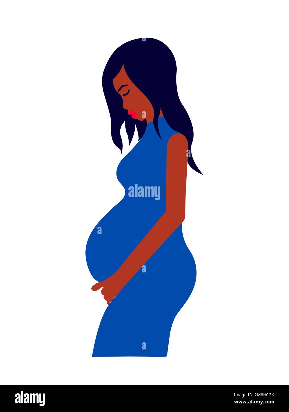 Vector pregnant woman illustration Stock Vector Image & Art - Alamy