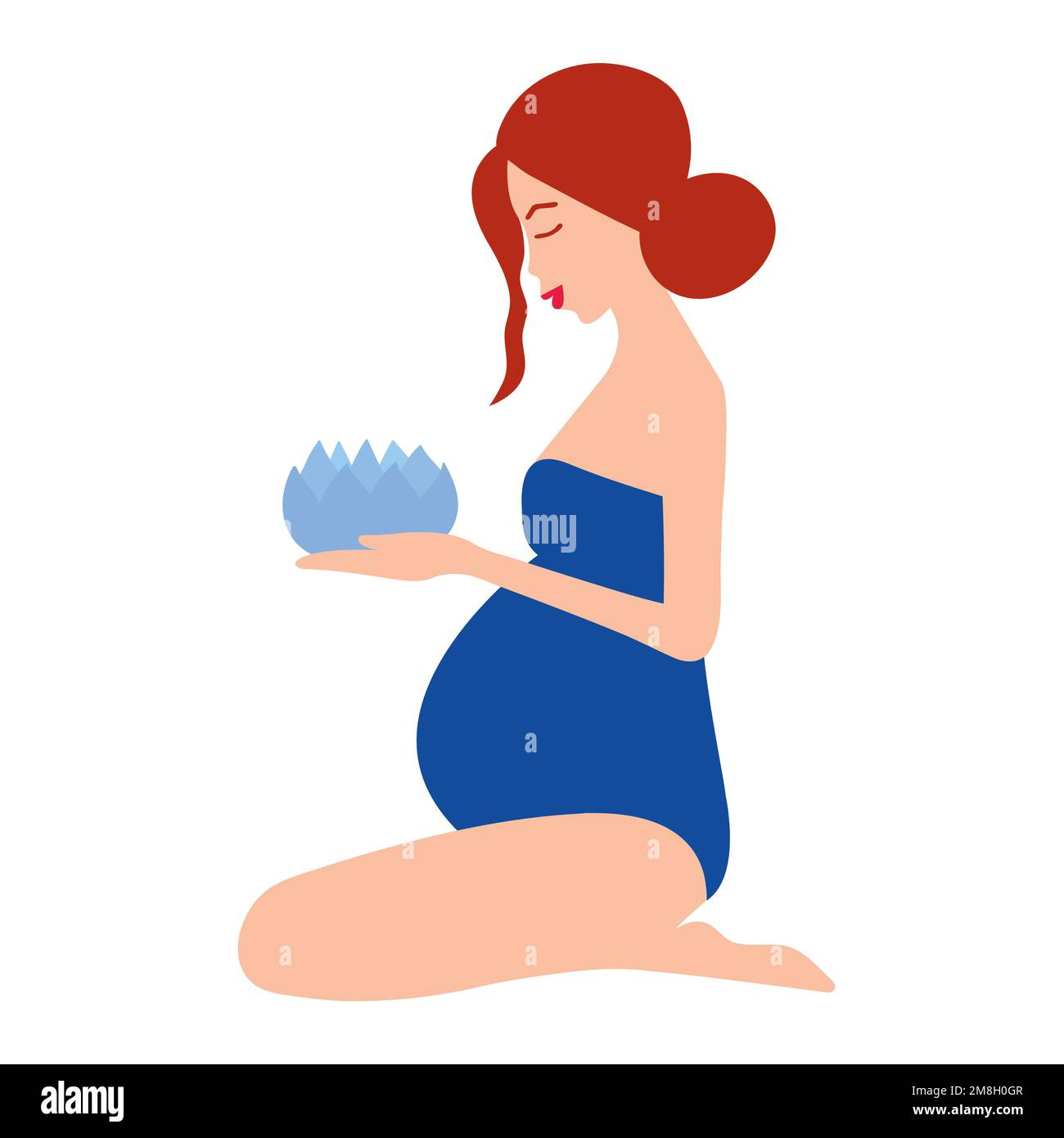Vector pregnant woman illustration Stock Vector Image & Art - Alamy