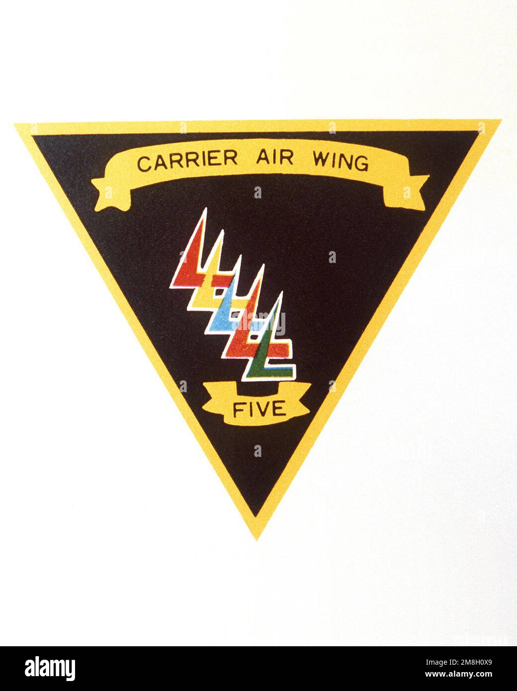 A view of the logo of Carrier Air Wing 5 (CVW-5). Country: Unknown ...