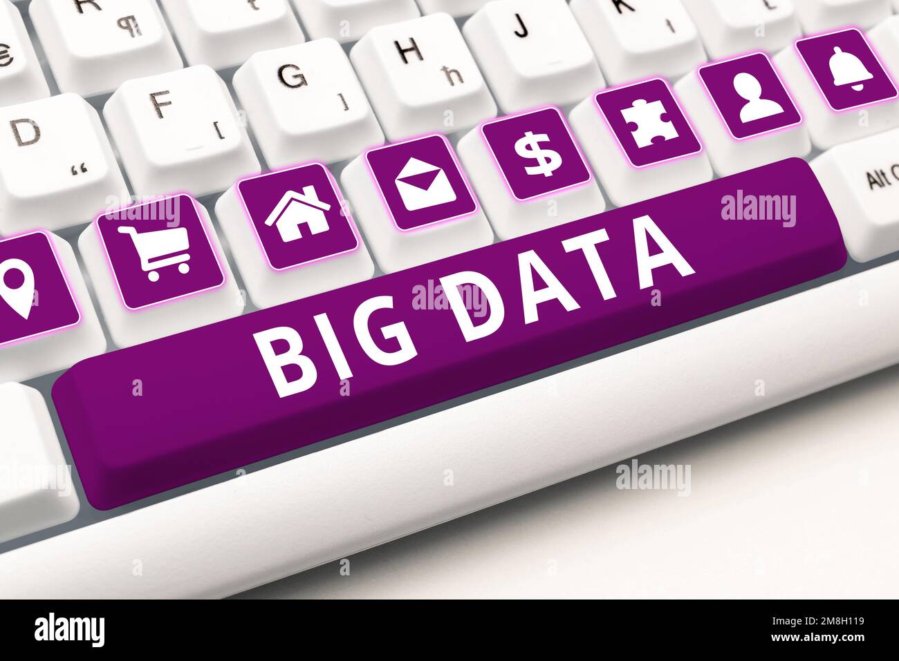 Hand writing sign Big Data. Business concept sets that so complex that ...