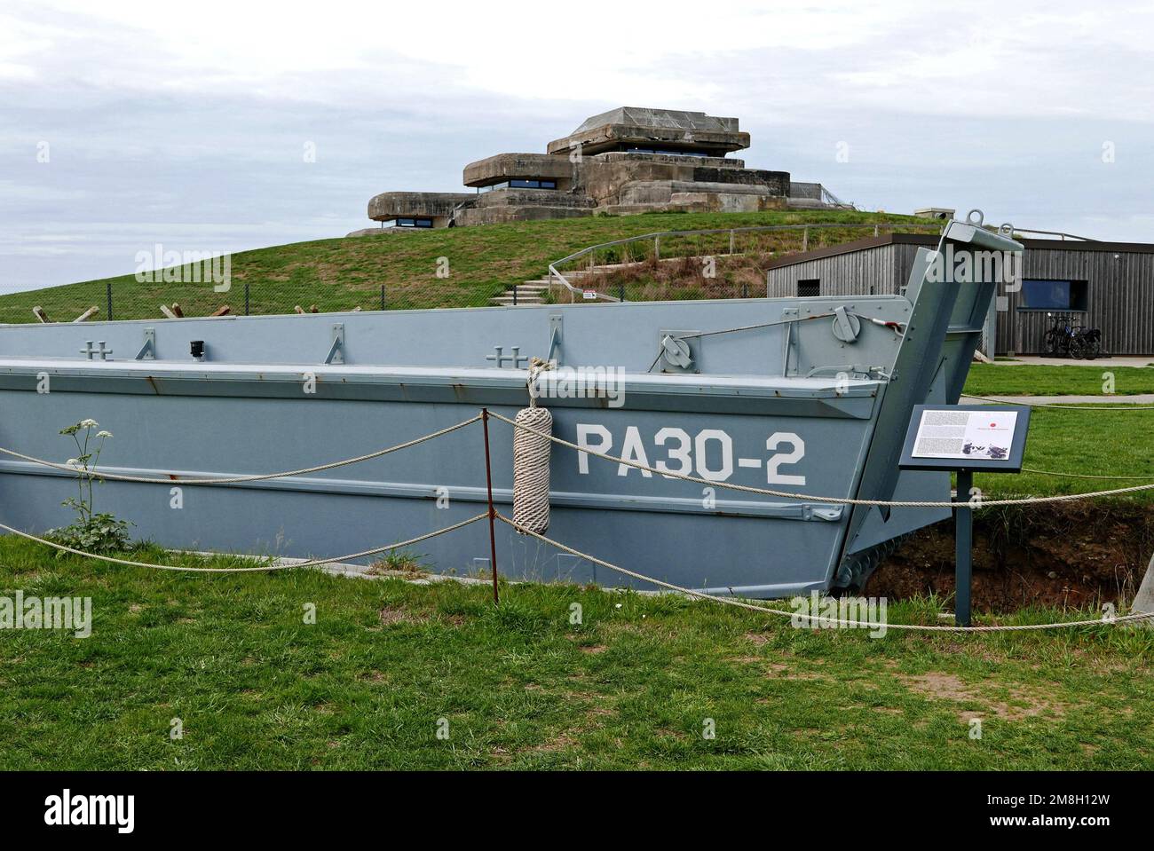 Landing craft LCVP, Graf Spee battery command post, WW II, Pointe de ...
