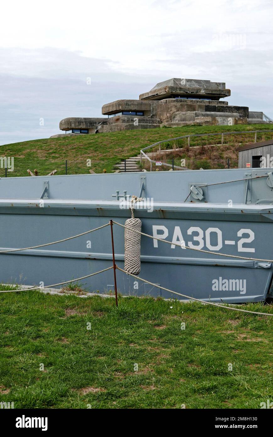 Landing craft LCVP, Graf Spee battery command post, WW II, Pointe de ...