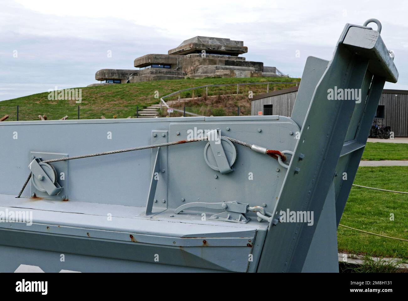 Landing craft LCVP, Graf Spee battery command post, WW II, Pointe de ...